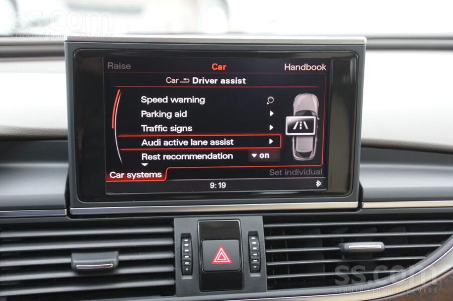 Black Audi A6 2012 in Tukums, with an engine capacity of 3.00 L and mileage of 326 thousand km for 11990 €, photo 23 on AUTOMOTO.COM.LV