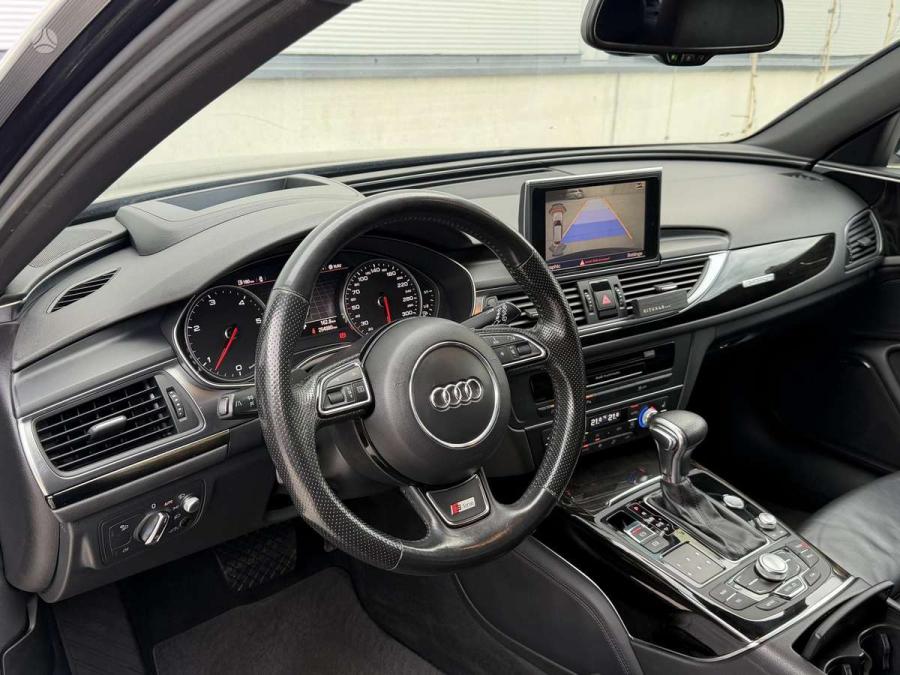 Black Audi A6 2012 in Utena, with an engine capacity of 2.97 L and mileage of 255 thousand km for 12950 €, photo 13 on AUTOMOTO.COM.LV