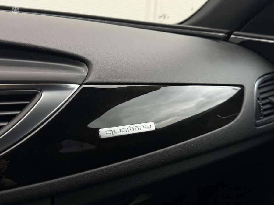Black Audi A6 2012 in Utena, with an engine capacity of 2.97 L and mileage of 255 thousand km for 12950 €, photo 26 on AUTOMOTO.COM.LV