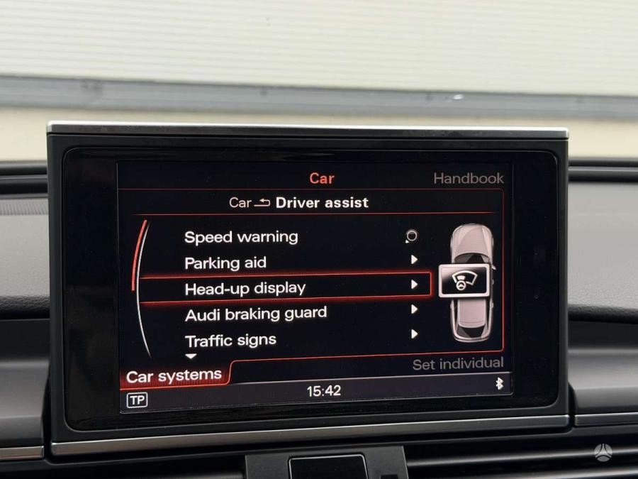 Black Audi A6 2012 in Utena, with an engine capacity of 2.97 L and mileage of 255 thousand km for 12950 €, photo 29 on AUTOMOTO.COM.LV