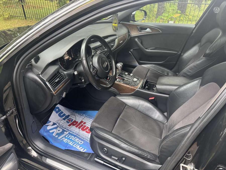 Melns Audi A6 2012 Viļņa, ar dzinēja tilpumu 2.97 L un nobraukumu 224 tūkst. km par 10900 €, foto 15 vietnē AUTOMOTO.COM.LV