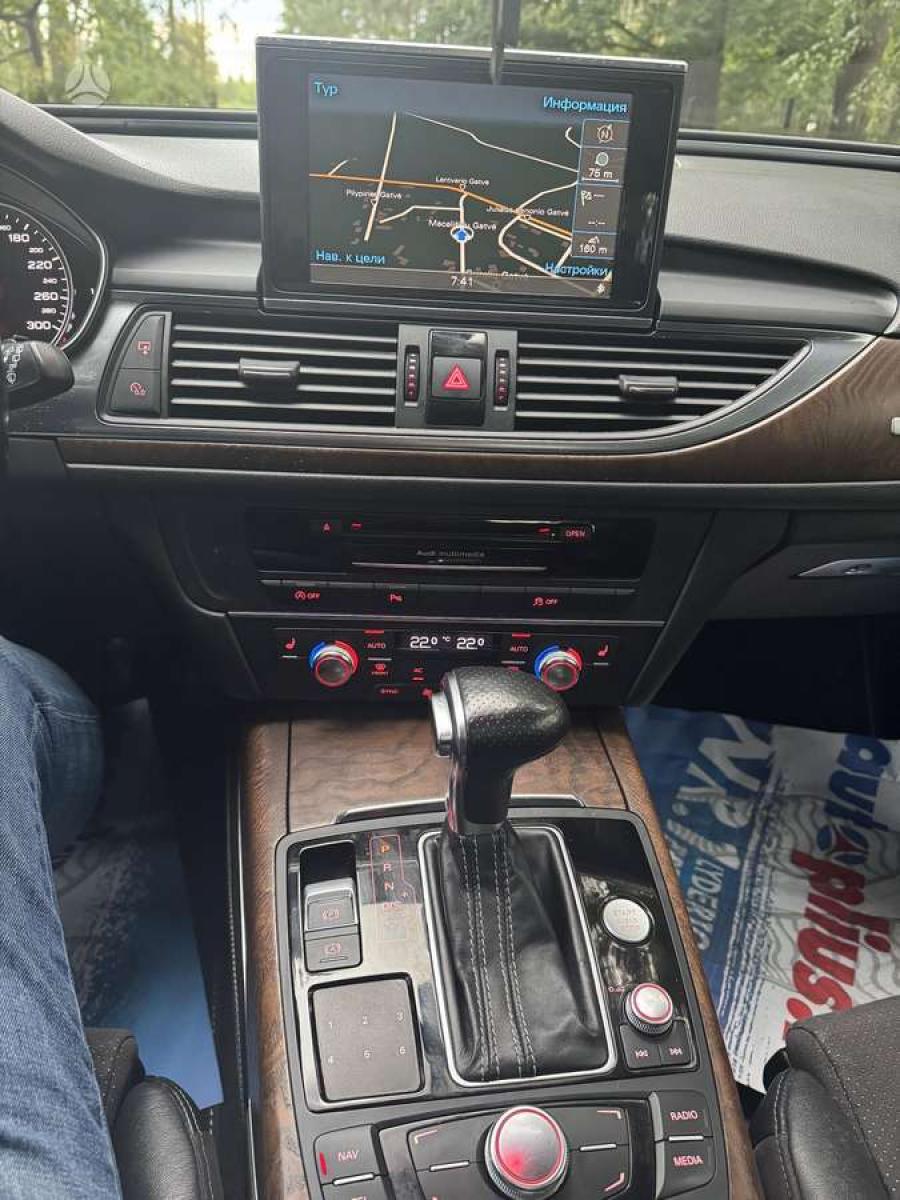 Melns Audi A6 2012 Viļņa, ar dzinēja tilpumu 2.97 L un nobraukumu 224 tūkst. km par 10900 €, foto 21 vietnē AUTOMOTO.COM.LV
