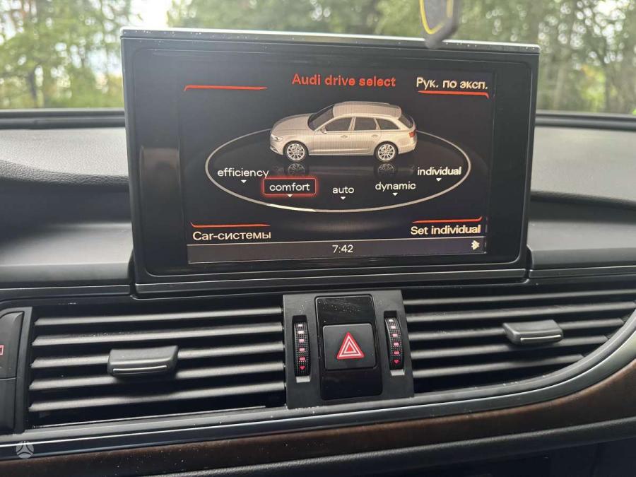 Melns Audi A6 2012 Viļņa, ar dzinēja tilpumu 2.97 L un nobraukumu 224 tūkst. km par 10900 €, foto 23 vietnē AUTOMOTO.COM.LV