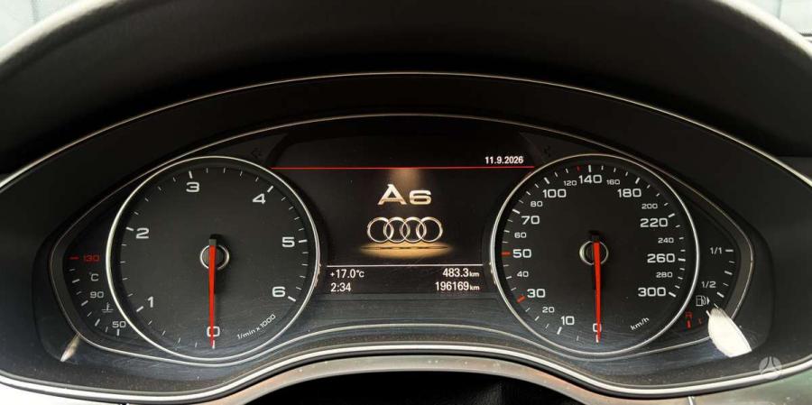 Black Audi A6 2012 in Klaipeda, with an engine capacity of 2.97 L and mileage of 196 thousand km for 8500 €, photo 24 on AUTOMOTO.COM.LV