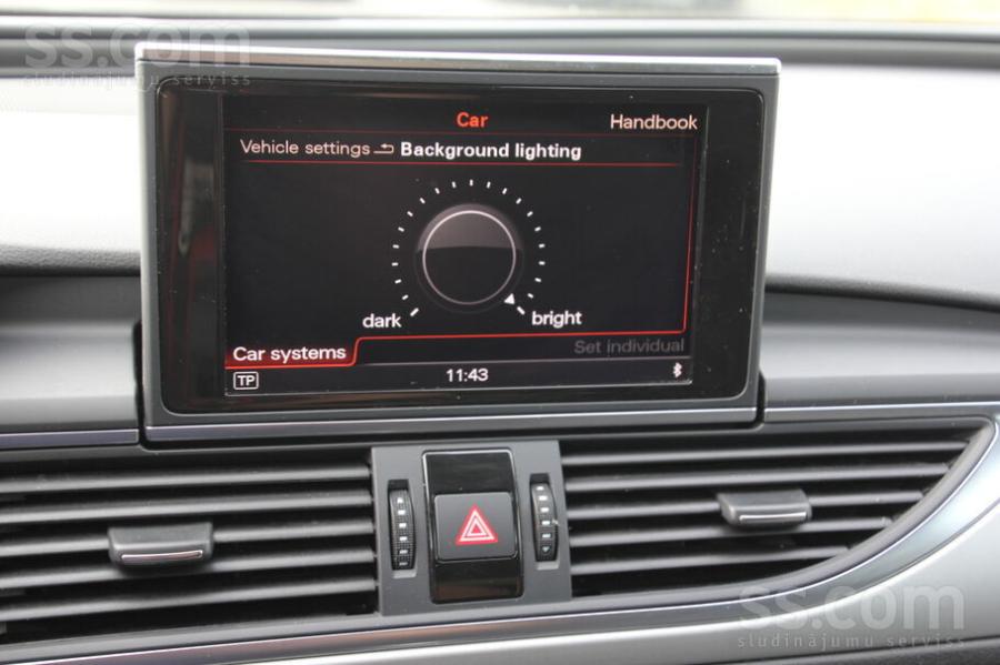 Black Audi A6 2012 in Tukums, with an engine capacity of 2.00 L and mileage of 304 thousand km for 8500 €, photo 24 on AUTOMOTO.COM.LV