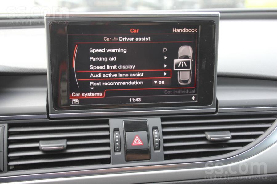 Black Audi A6 2012 in Tukums, with an engine capacity of 2.00 L and mileage of 304 thousand km for 8500 €, photo 25 on AUTOMOTO.COM.LV