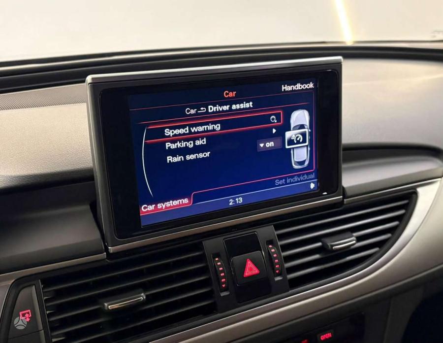Melns Audi A6 2012 Marijampole, ar dzinēja tilpumu 2.97 L un nobraukumu 268 tūkst. km par 10450 €, foto 15 vietnē AUTOMOTO.COM.LV