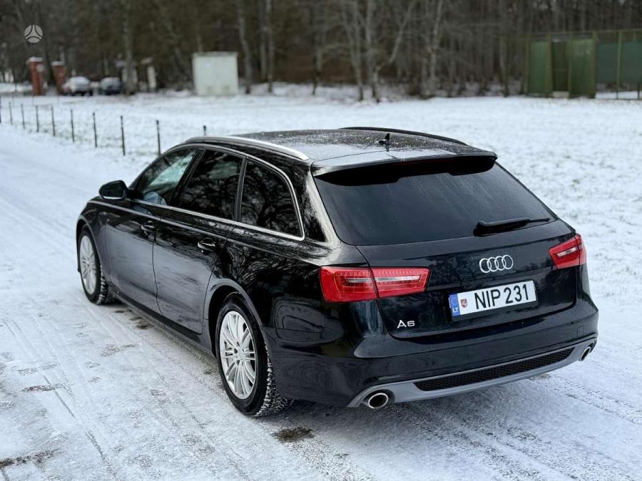 Black Audi A6 2013 in Vilnius, with an engine capacity of 3.00 L and mileage of 252 thousand km for 9700 €, photo 4 on AUTOMOTO.COM.LV