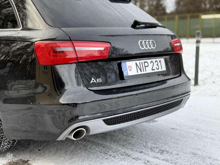 Black Audi A6 2013 in Vilnius, with an engine capacity of 3.00 L and mileage of 252 thousand km for 9700 €, photo 6 on AUTOMOTO.COM.LV