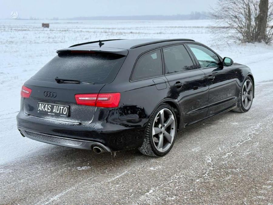 Black Audi A6 2013 in Vilkaviskis, with an engine capacity of 2.97 L and mileage of 217 thousand km for 14500 €, photo 4 on AUTOMOTO.COM.LV