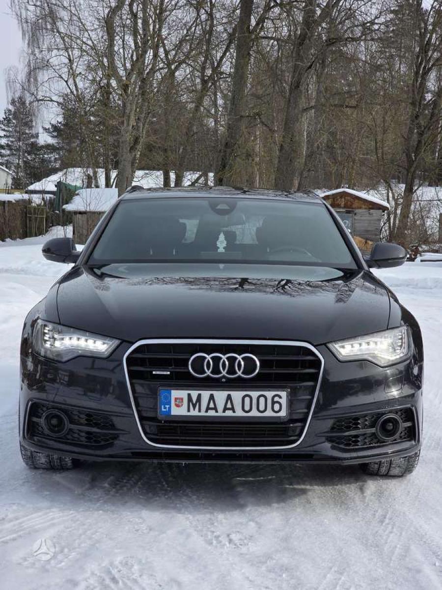 Black Audi A6 2013 in Vilnius, with an engine capacity of 2.97 L and mileage of 320 thousand km for 15500 €, photo 1 on AUTOMOTO.COM.LV