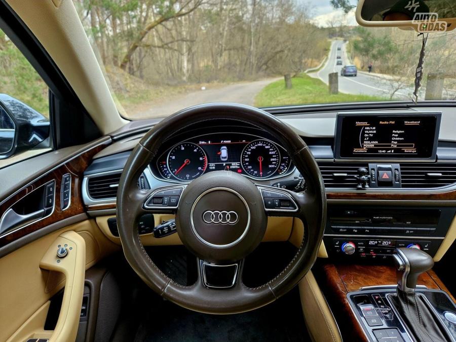 Black Audi A6 2013 in Vilnius, with an engine capacity of 3.00 L and mileage of 278 thousand km for 11500 €, photo 11 on AUTOMOTO.COM.LV