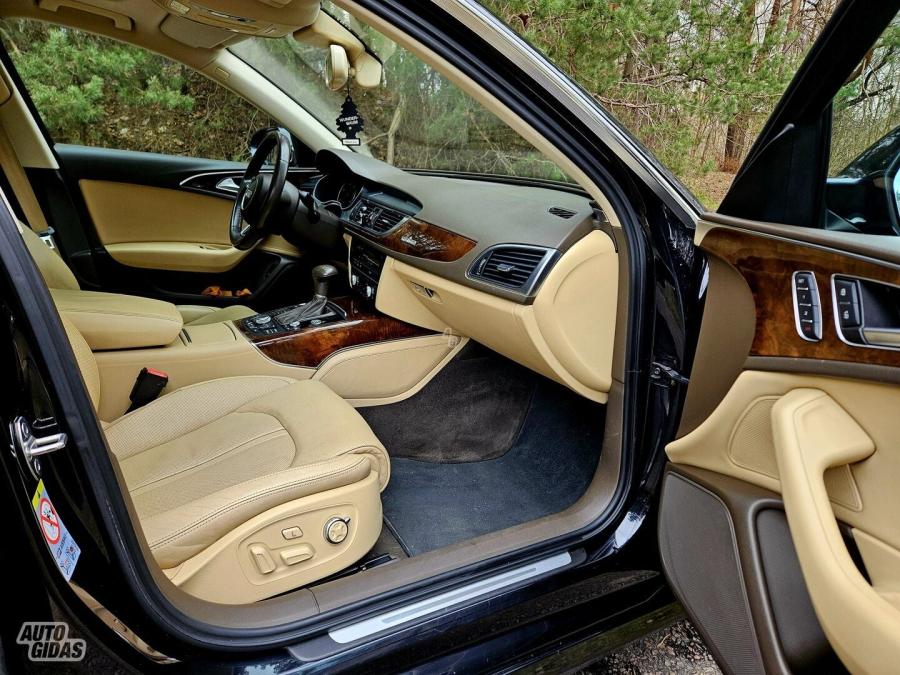 Black Audi A6 2013 in Vilnius, with an engine capacity of 3.00 L and mileage of 278 thousand km for 11500 €, photo 17 on AUTOMOTO.COM.LV