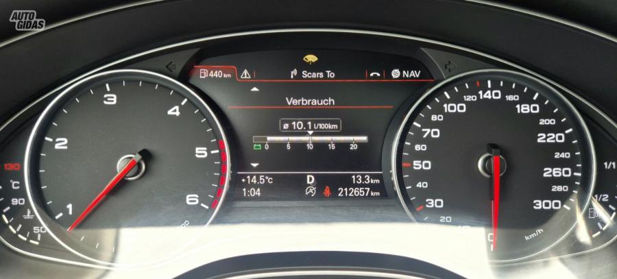 Melns Audi A6 2013 Šauļi, ar dzinēja tilpumu 3.00 L un nobraukumu 212 tūkst. km par 11850 €, foto 15 vietnē AUTOMOTO.COM.LV