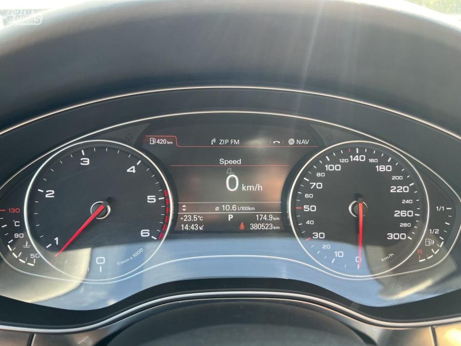 Melns Audi A6 2013 Panevēža, ar dzinēja tilpumu 3.00 L un nobraukumu 380 tūkst. km par 8500 €, foto 12 vietnē AUTOMOTO.COM.LV