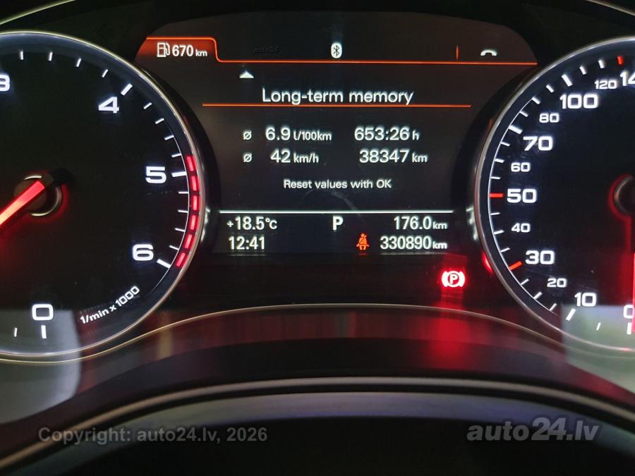Black Audi A6 2013 in Tallinn, with an engine capacity of 2.00 L and mileage of 331 thousand km for 7950 €, photo 18 on AUTOMOTO.COM.LV
