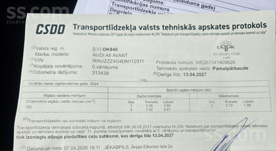 Черный Ауди А6 2013 в Екабпилс, объемом двигателя 3.00 л и пробегом 314 тыс. км за 9490 €, фото 25 на AUTOMOTO.COM.LV