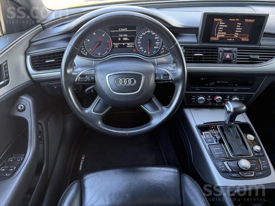 Black Audi A6 2013 in Ogre, with an engine capacity of 3.00 L and mileage of 248 thousand km for 10799 €, photo 11 on AUTOMOTO.COM.LV