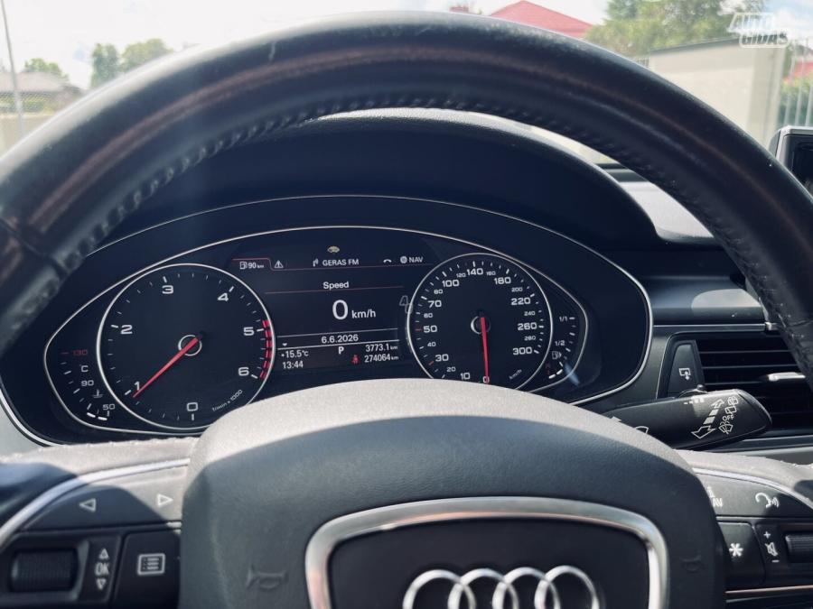Black Audi A6 2013 in Kaunas, with an engine capacity of 2.00 L and mileage of 274 thousand km for 5900 €, photo 9 on AUTOMOTO.COM.LV
