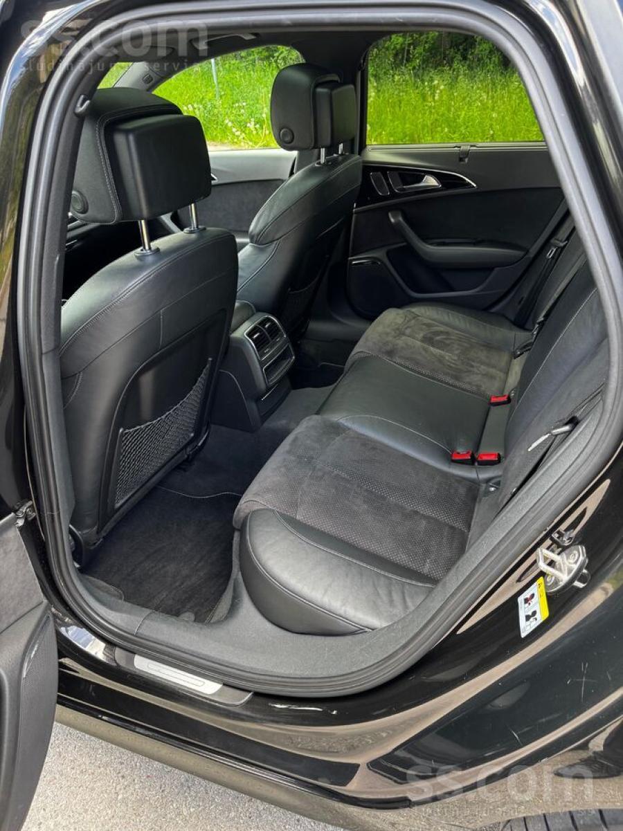 Black Audi A6 2013 in Riga, with an engine capacity of 3.00 L and mileage of 358 thousand km for 13800 €, photo 11 on AUTOMOTO.COM.LV