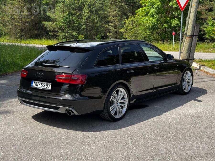 Black Audi A6 2013 in Riga, with an engine capacity of 3.00 L and mileage of 358 thousand km for 13800 €, photo 15 on AUTOMOTO.COM.LV