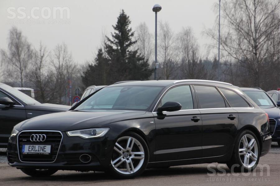 Black Audi A6 2013 in Tukums, with an engine capacity of 3.00 L and mileage of 308 thousand km for 11990 €, photo 1 on AUTOMOTO.COM.LV
