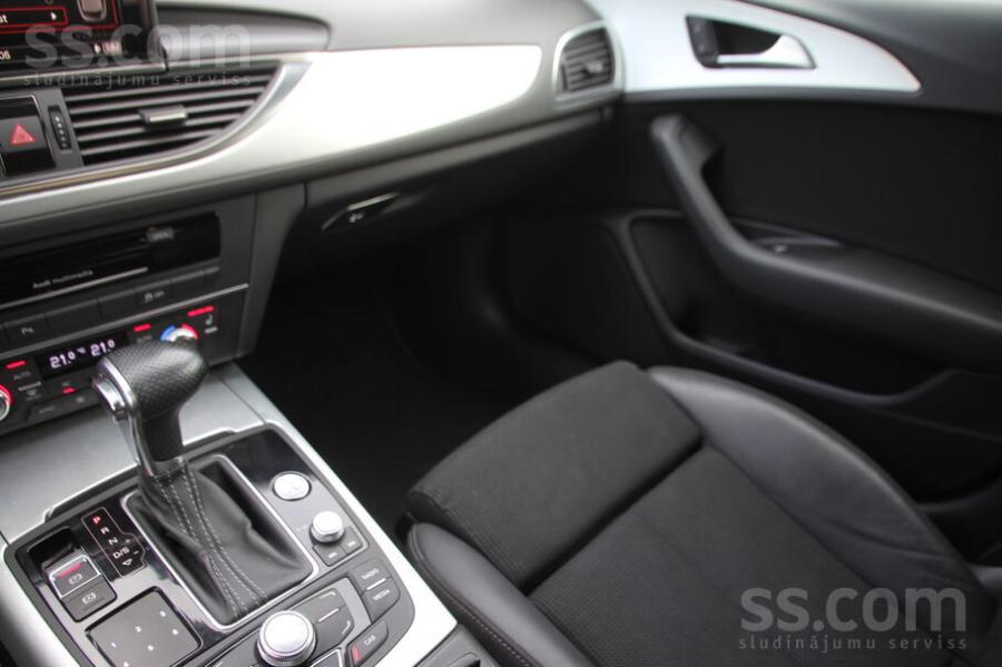 Black Audi A6 2013 in Tukums, with an engine capacity of 3.00 L and mileage of 308 thousand km for 11990 €, photo 15 on AUTOMOTO.COM.LV