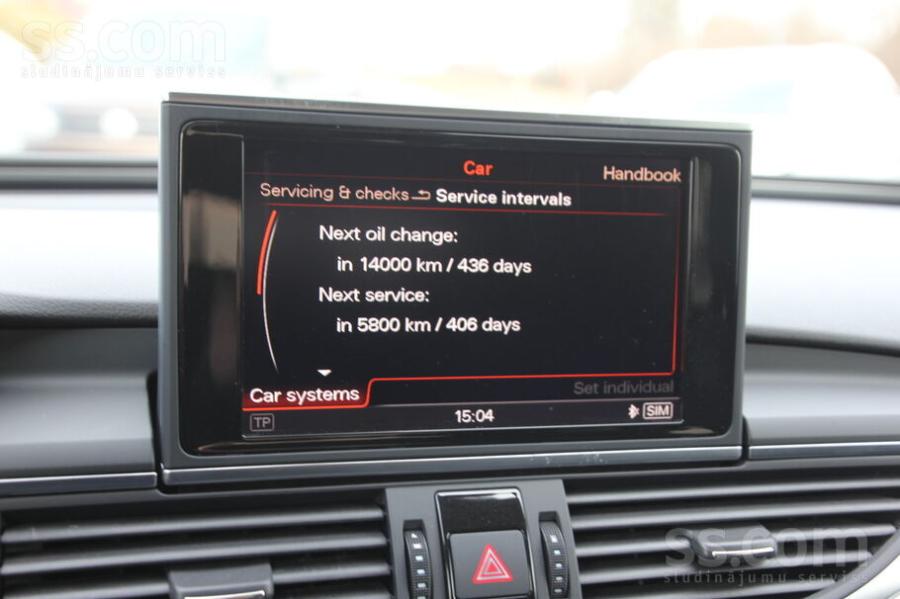 Black Audi A6 2013 in Tukums, with an engine capacity of 3.00 L and mileage of 308 thousand km for 11990 €, photo 28 on AUTOMOTO.COM.LV