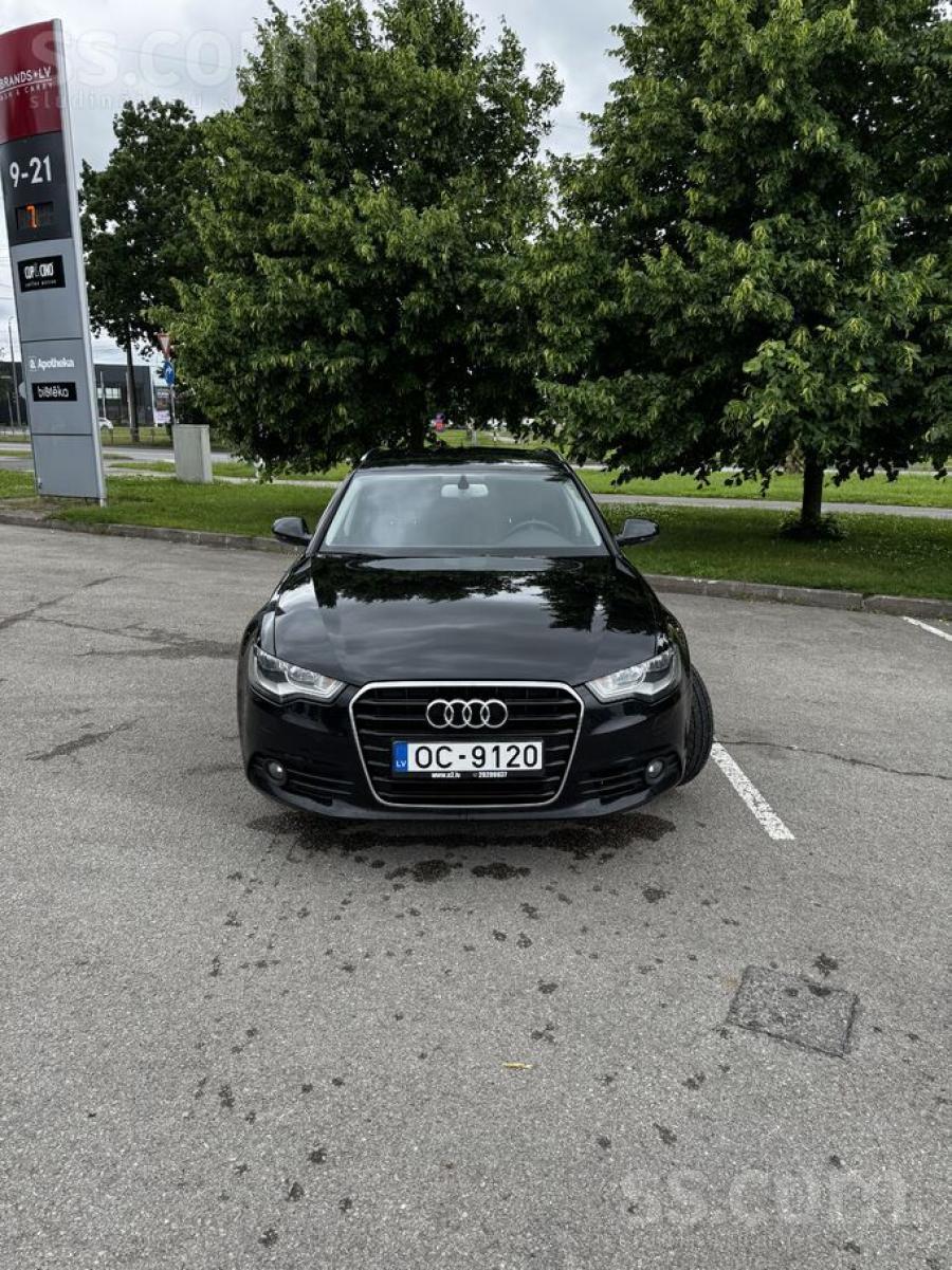 Black Audi A6 2013 in Riga, with an engine capacity of 2.00 L and mileage of 265 thousand km for 7500 €, photo 1 on AUTOMOTO.COM.LV