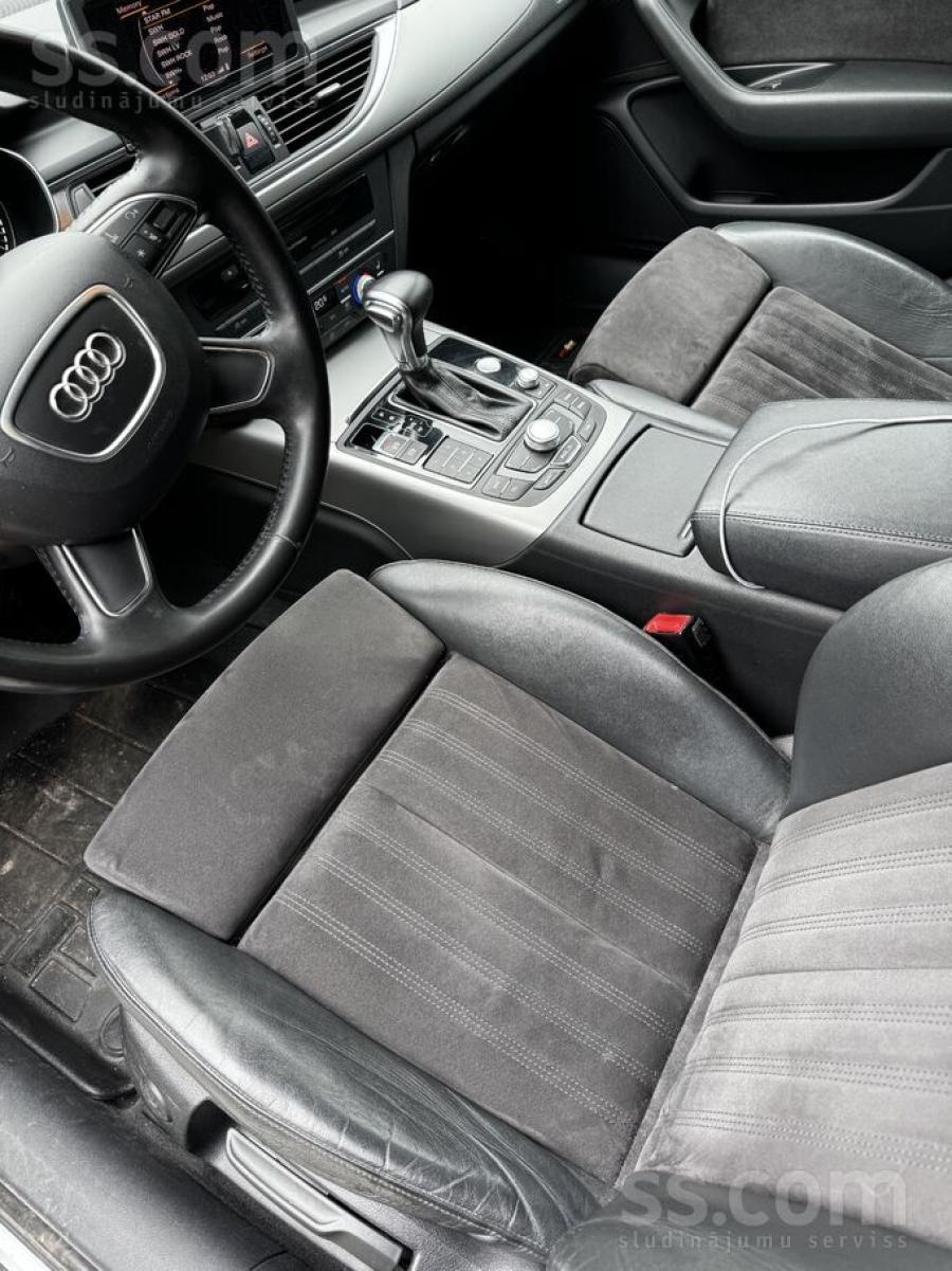 Black Audi A6 2013 in Riga, with an engine capacity of 2.00 L and mileage of 265 thousand km for 7500 €, photo 8 on AUTOMOTO.COM.LV