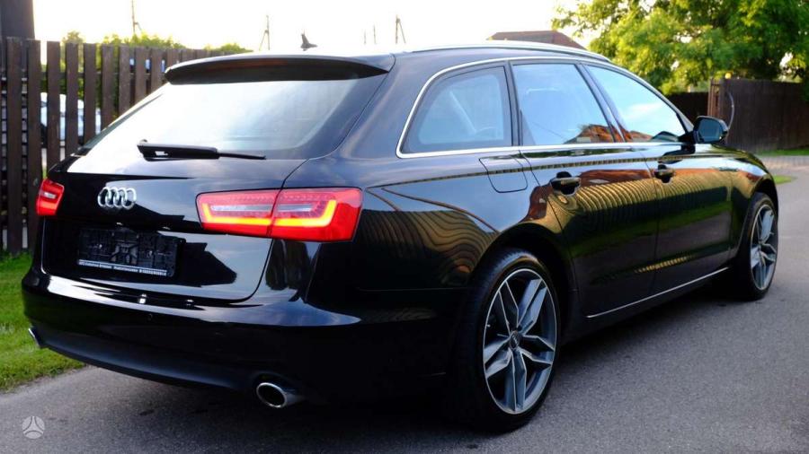 Black Audi A6 2013 in Marijampole, with an engine capacity of 2.97 L and mileage of 280 thousand km for 10900 €, photo 6 on AUTOMOTO.COM.LV