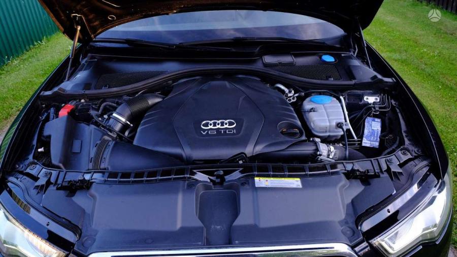 Black Audi A6 2013 in Marijampole, with an engine capacity of 2.97 L and mileage of 280 thousand km for 10900 €, photo 12 on AUTOMOTO.COM.LV