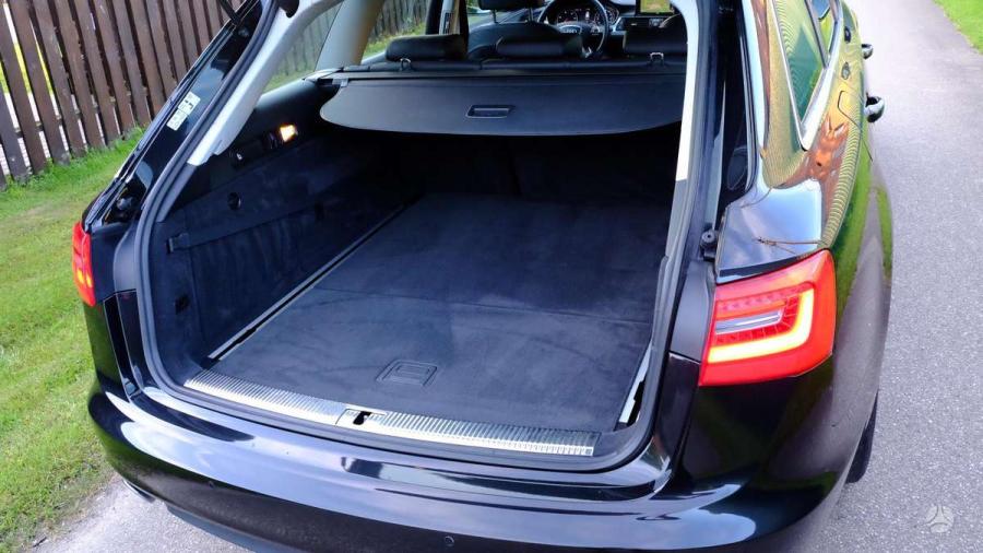 Black Audi A6 2013 in Marijampole, with an engine capacity of 2.97 L and mileage of 280 thousand km for 10900 €, photo 14 on AUTOMOTO.COM.LV