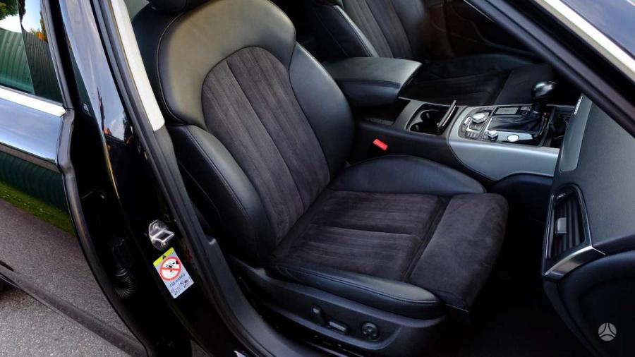 Black Audi A6 2013 in Marijampole, with an engine capacity of 2.97 L and mileage of 280 thousand km for 10900 €, photo 16 on AUTOMOTO.COM.LV