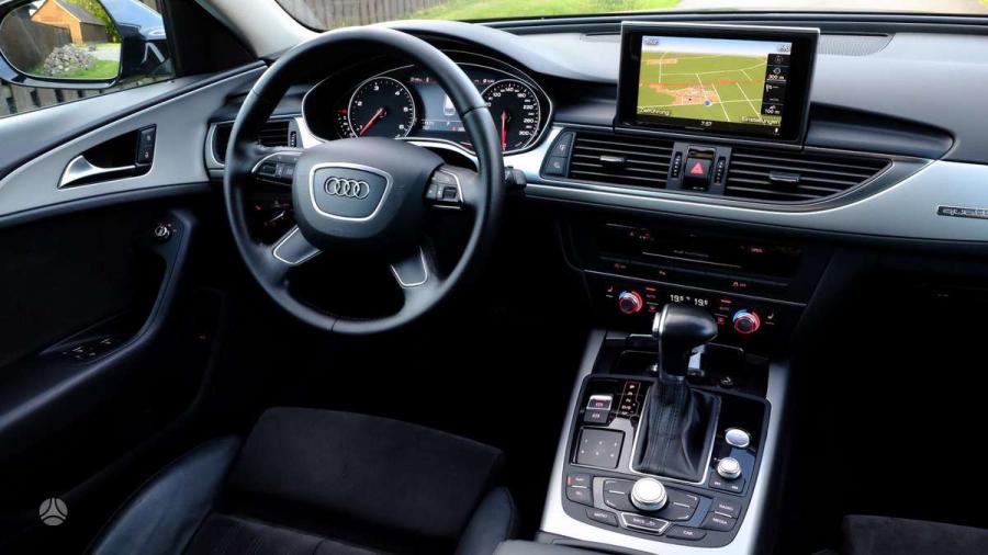 Black Audi A6 2013 in Marijampole, with an engine capacity of 2.97 L and mileage of 280 thousand km for 10900 €, photo 20 on AUTOMOTO.COM.LV