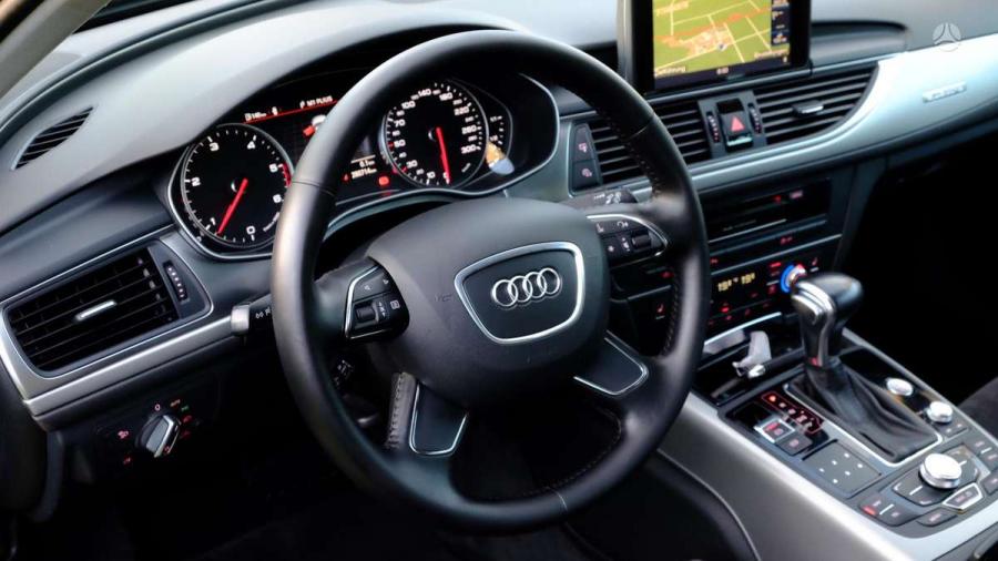 Black Audi A6 2013 in Marijampole, with an engine capacity of 2.97 L and mileage of 280 thousand km for 10900 €, photo 21 on AUTOMOTO.COM.LV