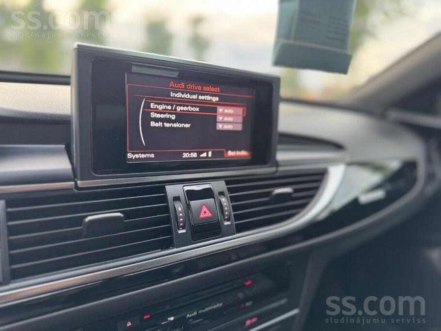 Melns Audi A6 2013 Jēkabpils, ar dzinēja tilpumu 3.00 L un nobraukumu 355 tūkst. km par 11990 €, foto 19 vietnē AUTOMOTO.COM.LV