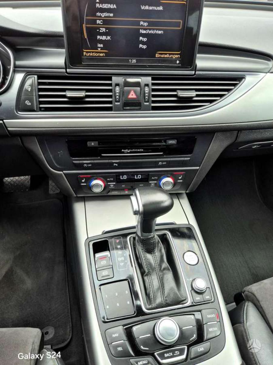 Black Audi A6 2013 in Siauliai, with an engine capacity of 3.00 L and mileage of 212 thousand km for 10350 €, photo 16 on AUTOMOTO.COM.LV
