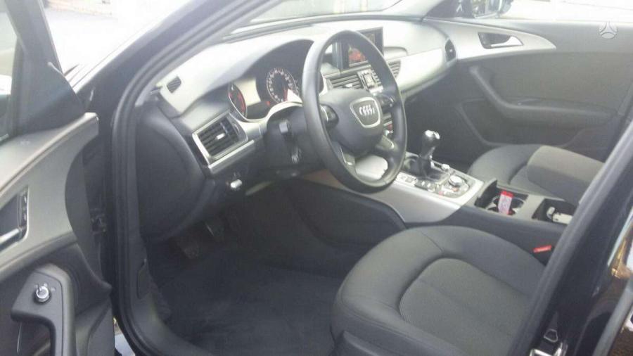 Black Audi A6 2013 in Klaipeda, with an engine capacity of 2.97 L and mileage of 261 thousand km for 7500 €, photo 11 on AUTOMOTO.COM.LV