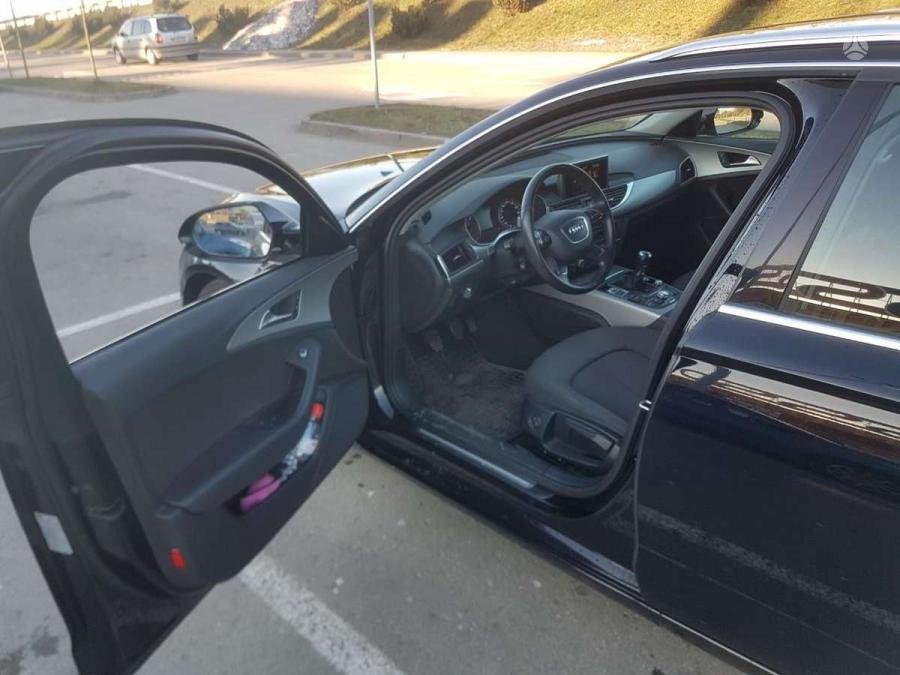 Black Audi A6 2013 in Klaipeda, with an engine capacity of 2.97 L and mileage of 261 thousand km for 7500 €, photo 16 on AUTOMOTO.COM.LV