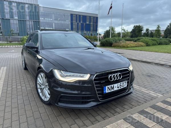 Black Audi A6 2013 in Jekabpils, with an engine capacity of 3.00 L and mileage of 357 thousand km for 10490 €, photo 1 on AUTOMOTO.COM.LV