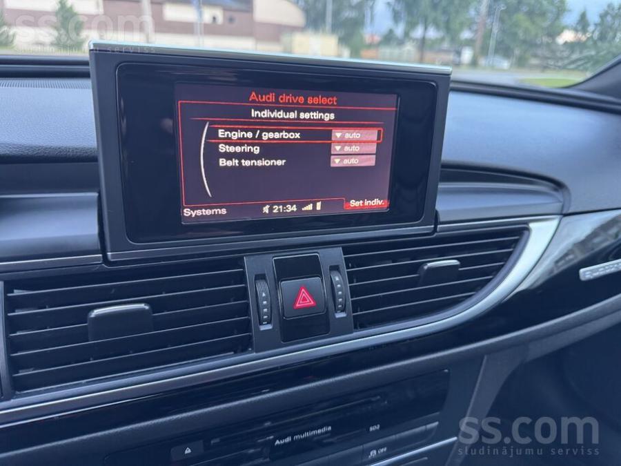 Melns Audi A6 2013 Jēkabpils, ar dzinēja tilpumu 3.00 L un nobraukumu 357 tūkst. km par 10490 €, foto 15 vietnē AUTOMOTO.COM.LV