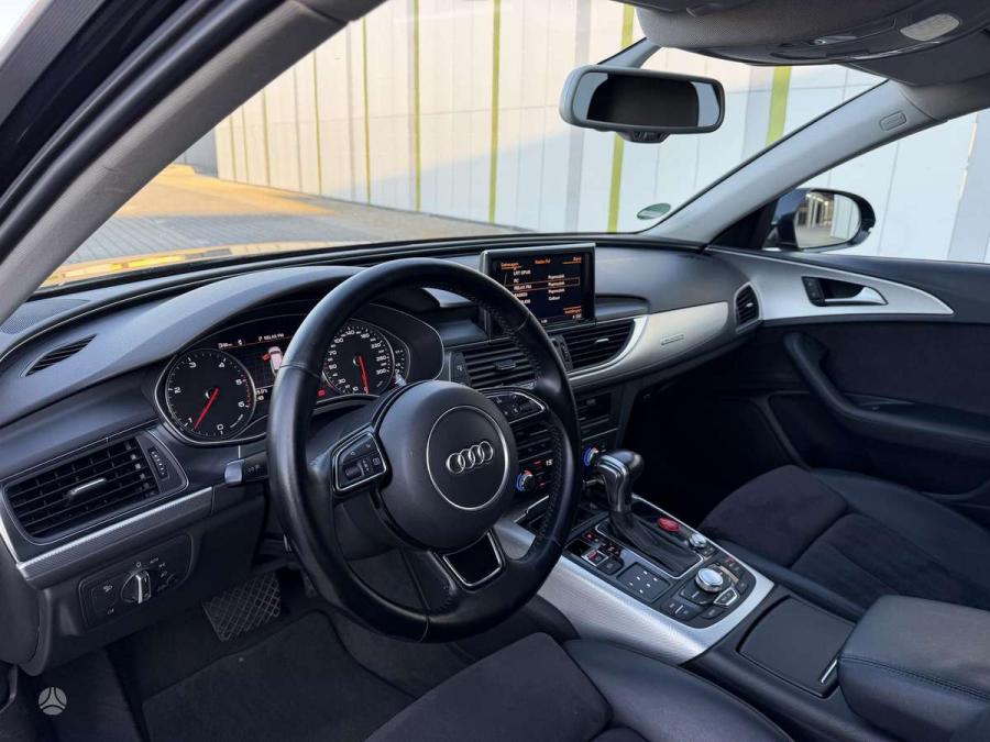 Black Audi A6 2013 in Raseiniai, with an engine capacity of 3.00 L and mileage of 272 thousand km for 9650 €, photo 16 on AUTOMOTO.COM.LV