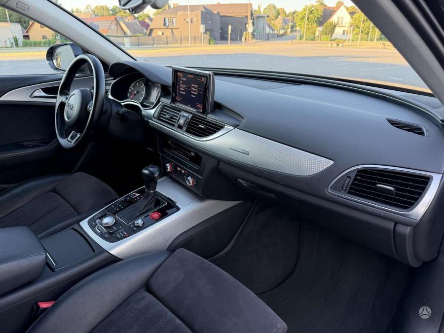 Black Audi A6 2013 in Raseiniai, with an engine capacity of 3.00 L and mileage of 272 thousand km for 9650 €, photo 22 on AUTOMOTO.COM.LV