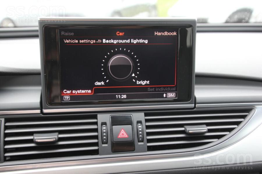 Melns Audi A6 2013 Tukums, ar dzinēja tilpumu 3.00 L un nobraukumu 296 tūkst. km par 12990 €, foto 18 vietnē AUTOMOTO.COM.LV