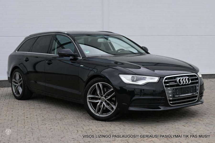 Black Audi A6 2013 in Kretinga, with an engine capacity of 2.97 L and mileage of 247 thousand km for 9699 €, photo 1 on AUTOMOTO.COM.LV