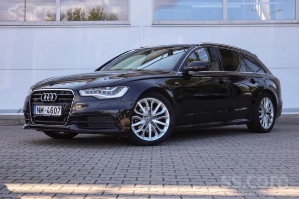 Black Audi A6 2013 in Riga, with an engine capacity of 3.00 L and mileage of 0 thousand km for 9495 €, photo 1 on AUTOMOTO.COM.LV