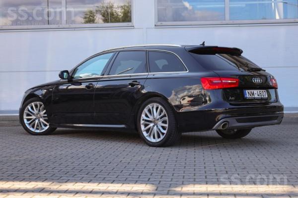 Black Audi A6 2013 in Riga, with an engine capacity of 3.00 L and mileage of 0 thousand km for 9495 €, photo 6 on AUTOMOTO.COM.LV