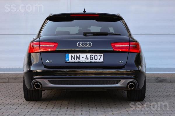 Black Audi A6 2013 in Riga, with an engine capacity of 3.00 L and mileage of 0 thousand km for 9495 €, photo 7 on AUTOMOTO.COM.LV