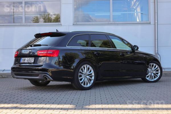 Black Audi A6 2013 in Riga, with an engine capacity of 3.00 L and mileage of 0 thousand km for 9495 €, photo 8 on AUTOMOTO.COM.LV